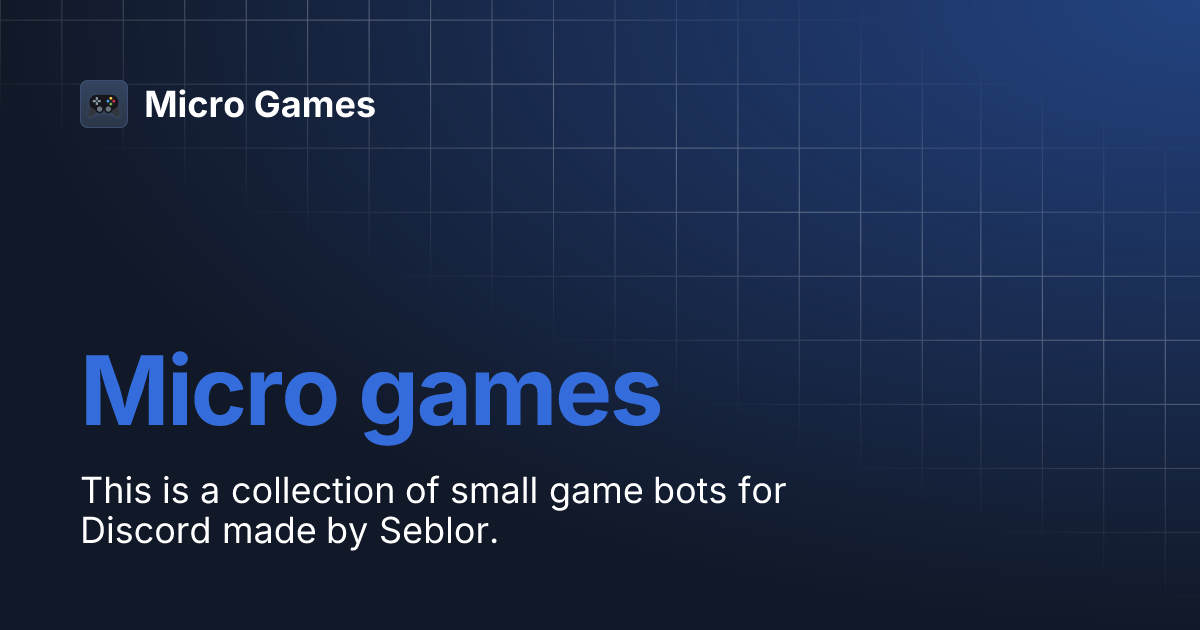 Micro games | Micro Games